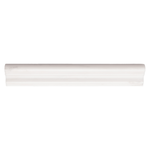 Bianco Bello Marble Premium 1-7/8" x 12" x 1" Crown - Polished or Hone ...