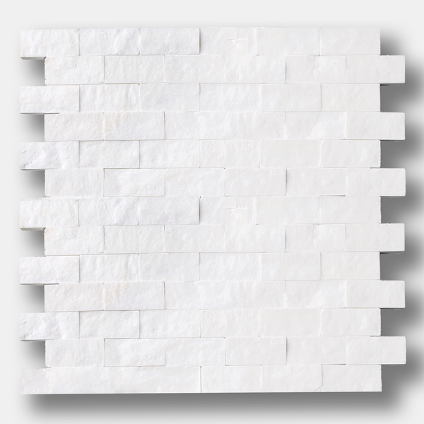 1x2 SPLITFACE Dolomite Marble Mosaic Tile – DW TILE & STONE